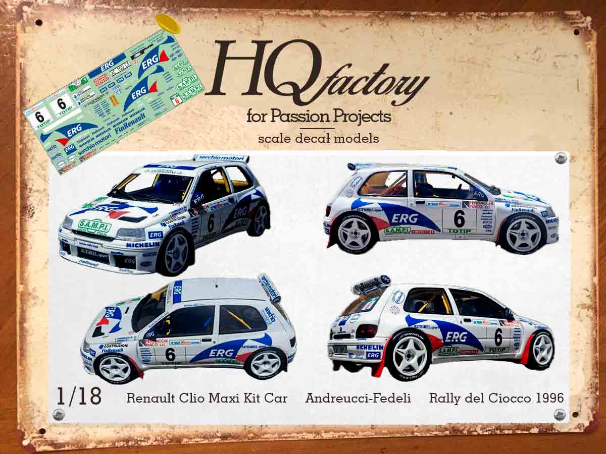 Renault Clio Maxi Kit Car Andreucci Ciocco 1996 – SZModels